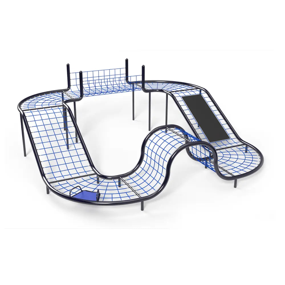 Ascend Tall Loop Track Rope Climber Playground Climber Playgrounds ...