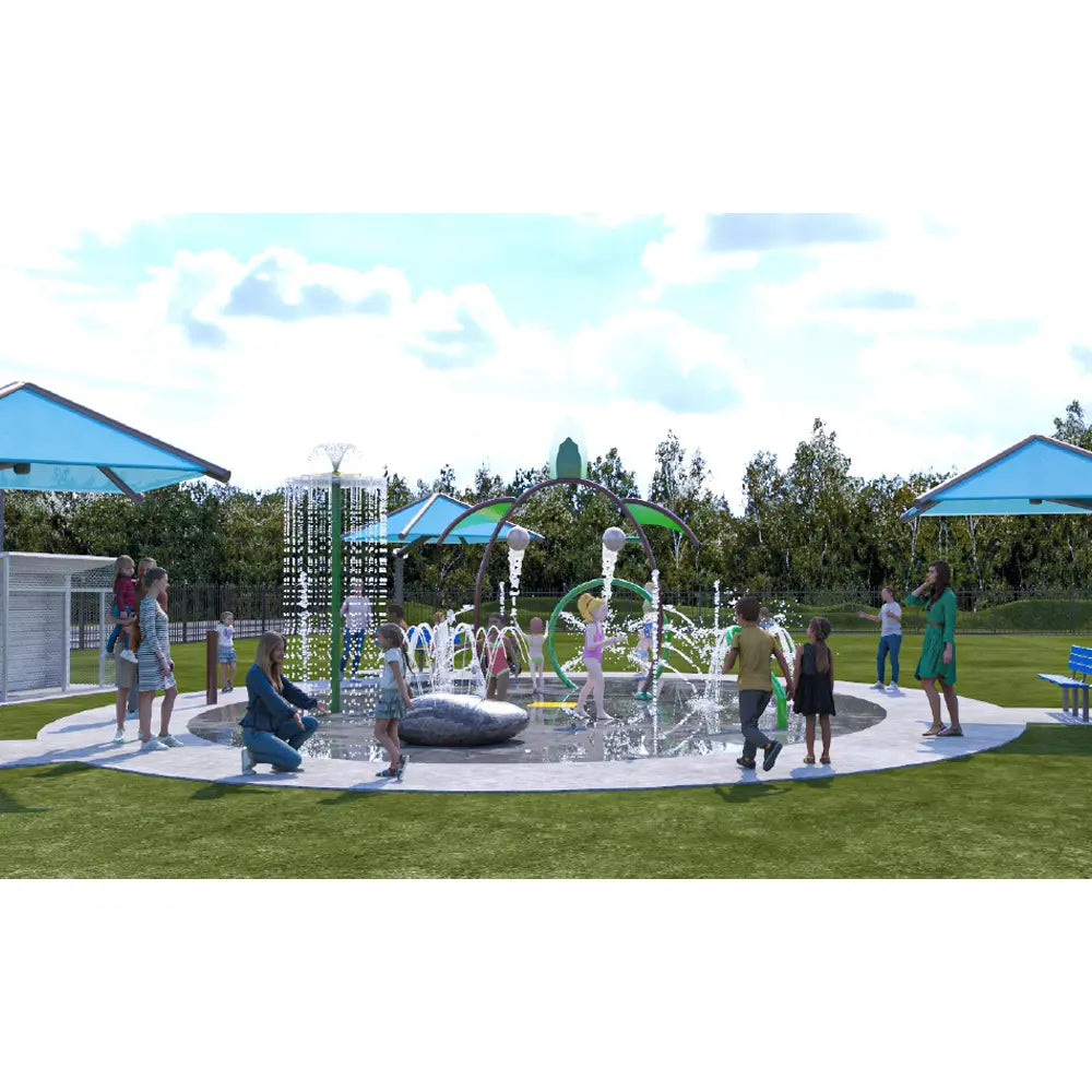 AquaVibe Commercial Splash Pad 5731 Commercial Splash Pad Playgrounds ...