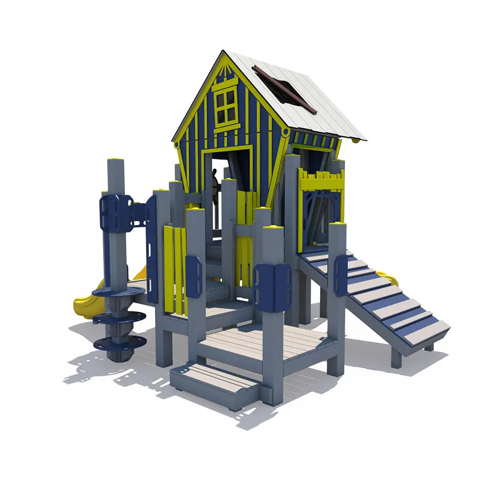 R-Town Whimsy Treehouse Themed Cottage Playground Daycare – Playgrounds Etc